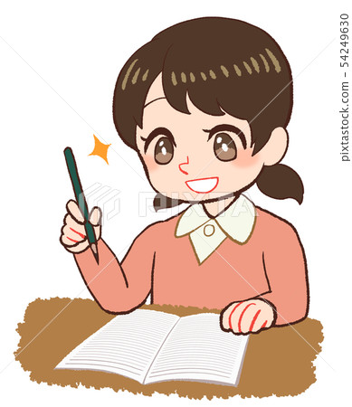 Children taking notes - Stock Illustration [54249630] - PIXTA