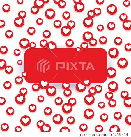 Social network like love icons. Design Elements - Stock Illustration ...