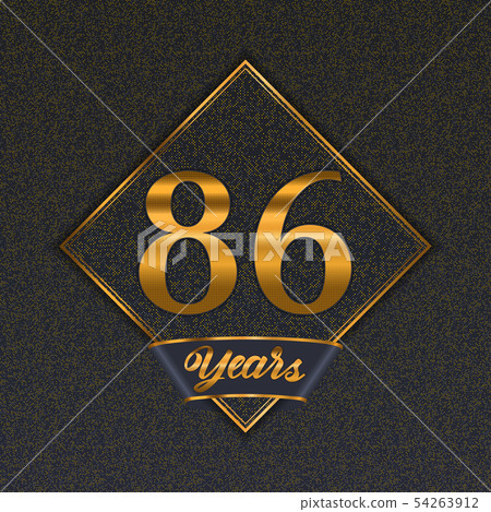 Golden number 86 templates - Stock Illustration [54263912] - PIXTA