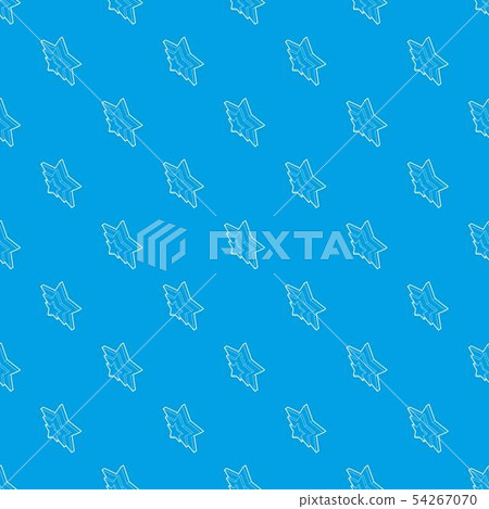 Three stars pattern vector seamless blue - Stock Illustration [54267070 ...