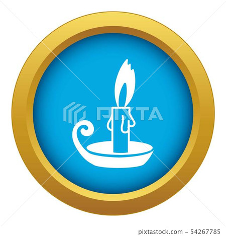 Candle icon blue vector isolated - Stock Illustration [54267785] - PIXTA