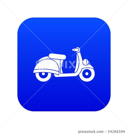 Motorbike icon digital blue - Stock Illustration [54268394] - PIXTA