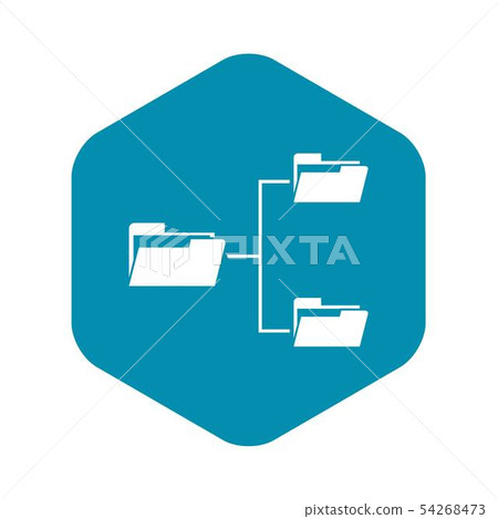 Folders structure icon, simple style - Stock Illustration [54268473 ...