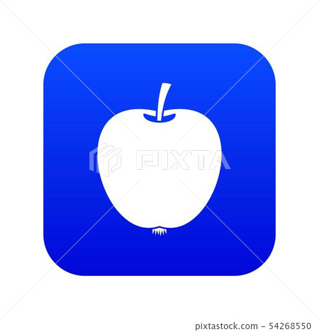 Apple icon digital blue - Stock Illustration [54268550] - PIXTA
