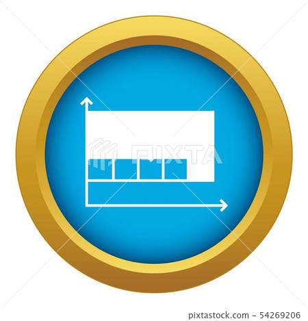 Book stack icon blue vector isolated - Stock Illustration [54269206 ...