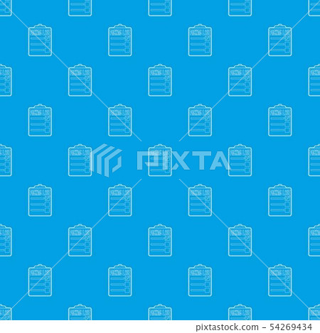 Packing list pattern vector seamless blue - Stock Illustration ...