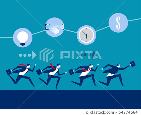 Business and competition, Concept business vector - Stock Illustration ...