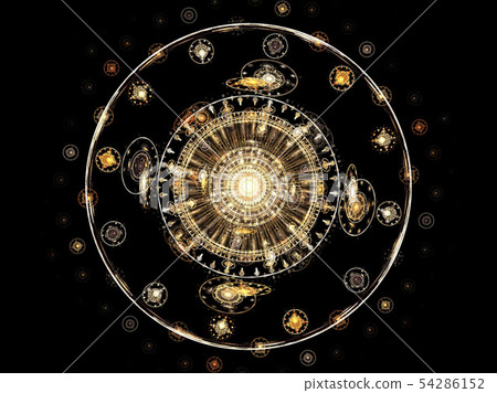 Fractal circles - Stock Illustration [54286152] - PIXTA