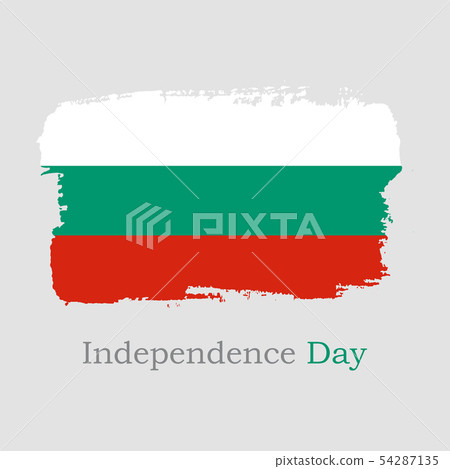 Vector Illustration. Hand draw Bulgaria flag - Stock Illustration ...