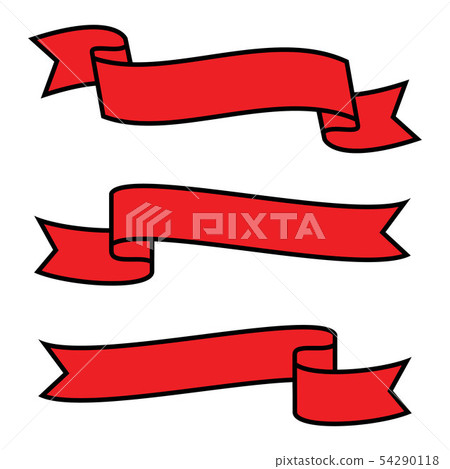set of red arch banner icon, - Stock Illustration [54290118] - PIXTA
