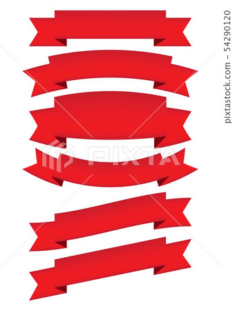 set of red arch banner icon, - Stock Illustration [54290120] - PIXTA