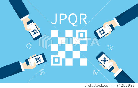 JPQR，統一QR碼圖像圖，矢量圖-插圖素材 [54293985] - PIXTA圖庫