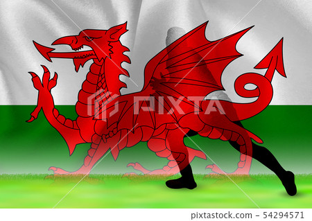 Wales flag rugby background - Stock Illustration [54294571] - PIXTA