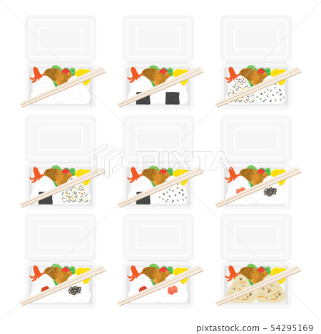 Lunch set illustration set - Stock Illustration [54295169] - PIXTA