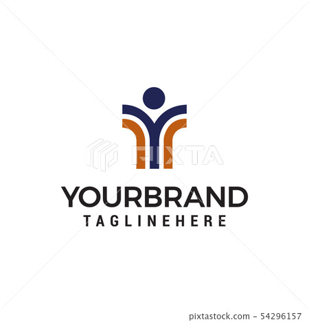 Abstract Human Symbol. Success, Celebration, - Stock Illustration ...