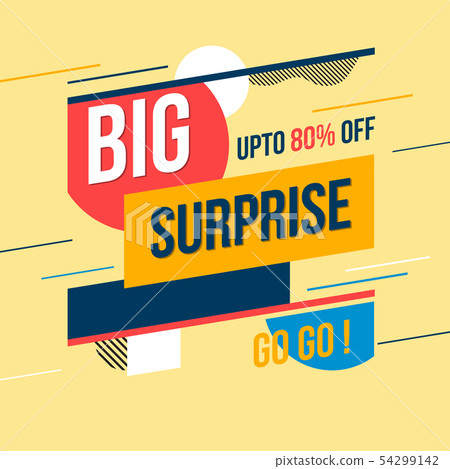 Big surprise banner. Vector illustration. - Stock Illustration ...