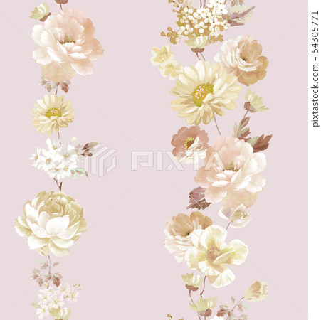 Seishin flower arrangement, flower arrangement,... - Stock Illustration ...