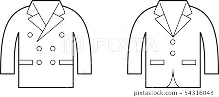 Jacket line drawing - Stock Illustration [54316043] - PIXTA