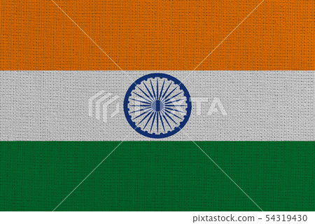 India fabric flag - Stock Illustration [54319430] - PIXTA