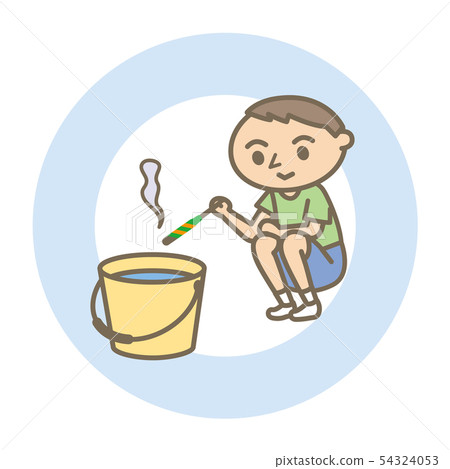 How to play the correct fireworks in summer... - Stock Illustration ...