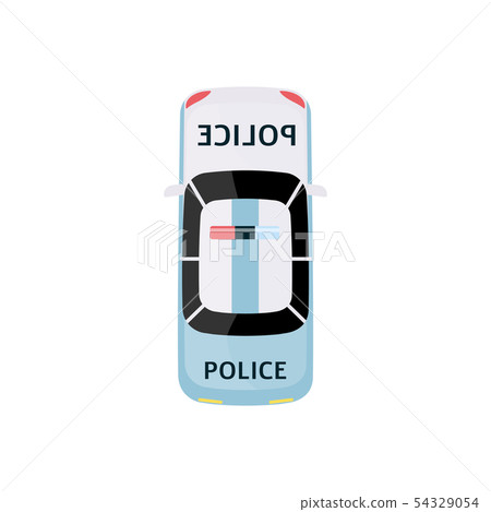 Police Car Top View