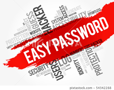 Easy Password word cloud collage - Stock Illustration [54342288] - PIXTA