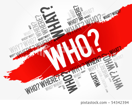 WHO? word cloud background - Stock Illustration [54342394] - PIXTA