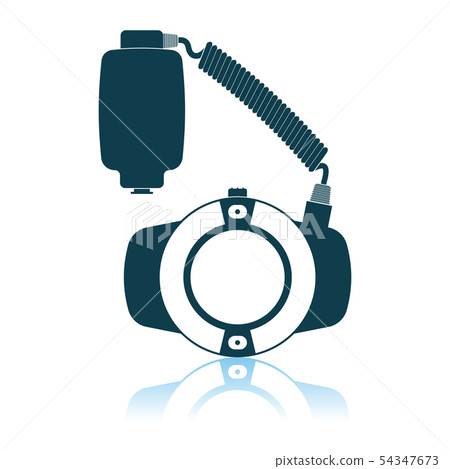 Icon Of Portable Circle Macro Flash - Stock Illustration [54347673] - PIXTA