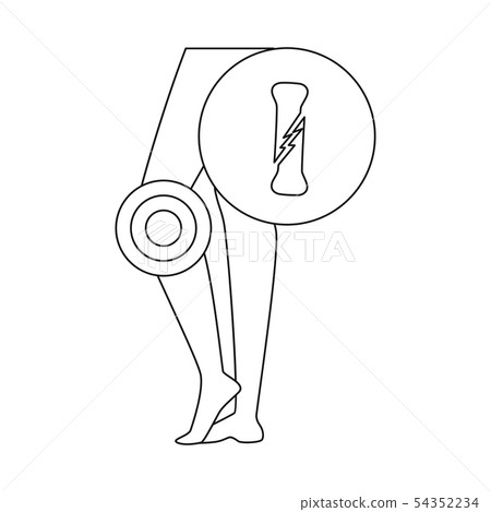 Vector design of bone and inflammation icon.... - Stock Illustration ...