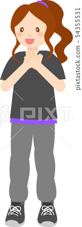 Dance teacher doing clapping - Stock Illustration [54355531] - PIXTA
