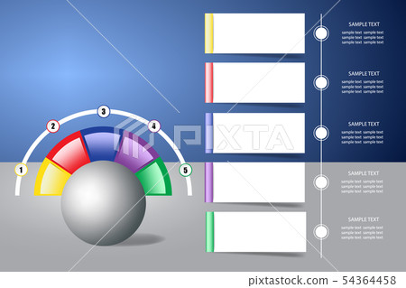 Infographic ready for presentation of paths, - Stock Illustration ...
