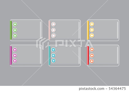 Infographic of transparent rectangles with color - Stock Illustration ...