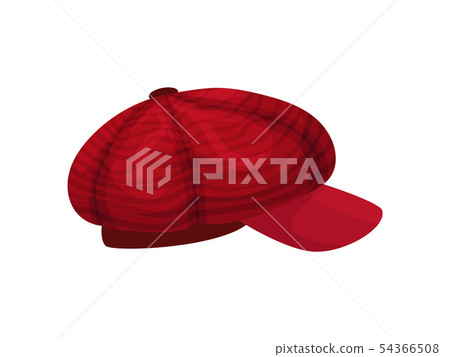 Red cap. Vector illustration on white background. - Stock Illustration ...