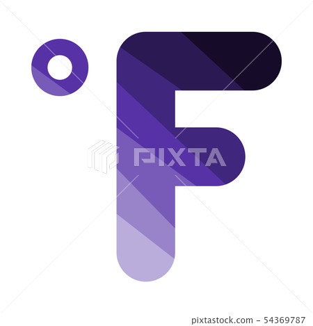 Fahrenheit Degree Icon - Stock Illustration [54369787] - PIXTA