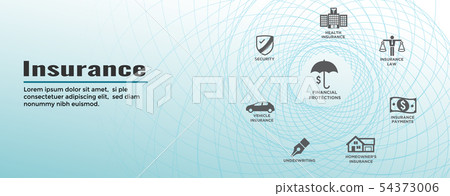 Insurance Web Header Banner - Covers homeowners,-插圖素材 [54373006] - PIXTA圖庫