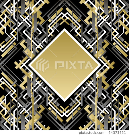 Trendy linear style bright design pattern with - Stock Illustration ...