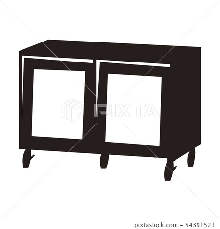Storage shelf silhouette - Stock Illustration [54391521] - PIXTA