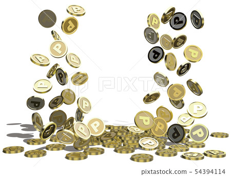 Vector illustration design CG ai symbol coin... - Stock Illustration ...