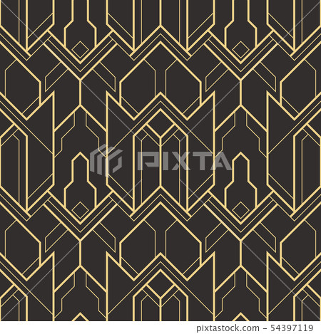 Abstract art deco seamless modern tiles pattern - Stock Illustration ...