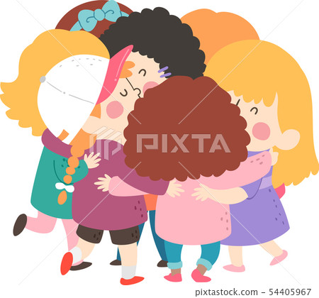 Three Girls Group Hug