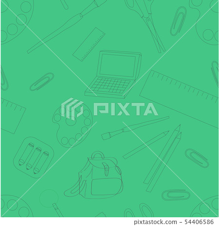 Education and science seamless pattern with - Stock Illustration ...
