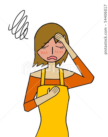 Poor health woman - Stock Illustration [54406817] - PIXTA