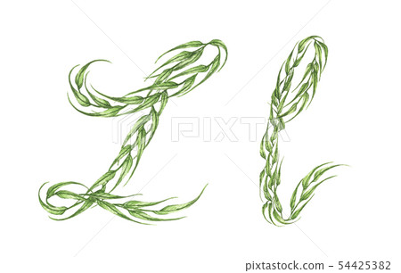 Letter L in small capital and large capital letter - Stock Illustration ...