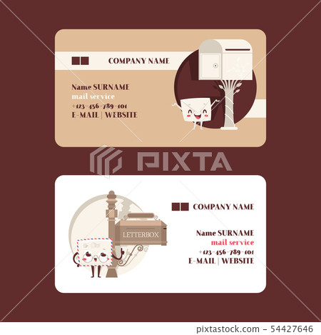 Mail box envelope vector business card post... - Stock Illustration ...