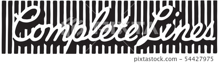 Complete Lines - Stock Illustration [54427975] - PIXTA