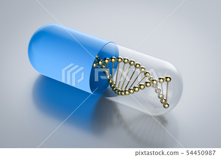 Dna in capsule - Stock Illustration [54450987] - PIXTA