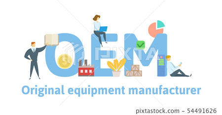 OEM, Original Equipment Manufacturing. Concept... - Stock Illustration ...