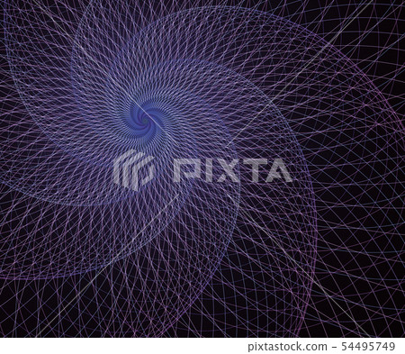 Geometry, mesh element. Intersection curves. - Stock Illustration ...