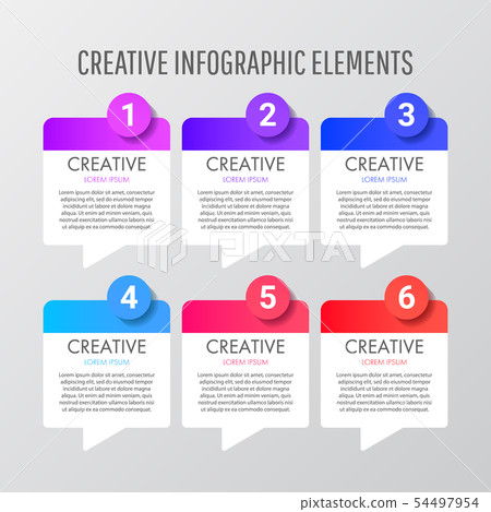 Business colorful background stickers infographic - Stock Illustration ...