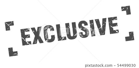 exclusive stamp. exclusive square grunge sign. - Stock Illustration ...